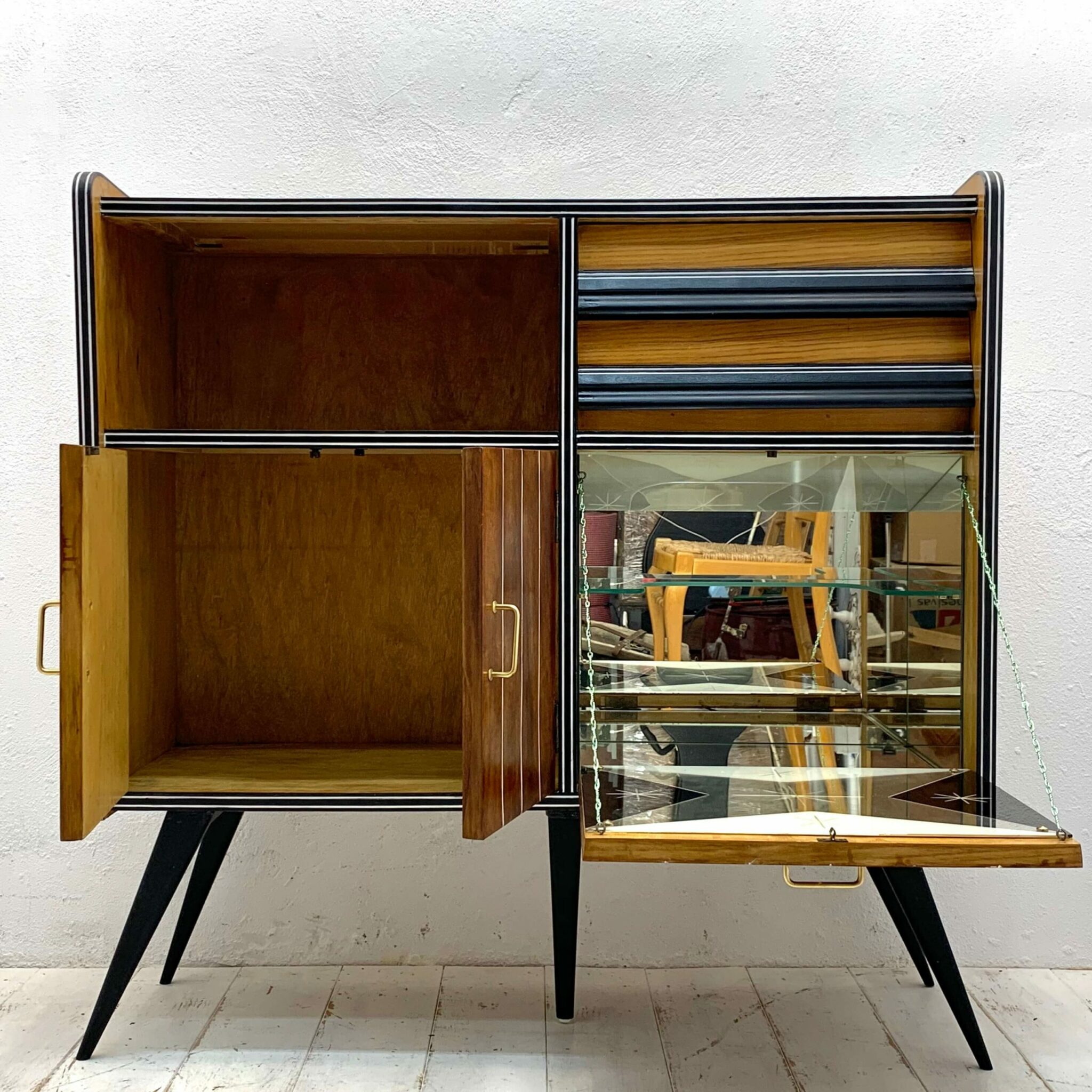 Mueble bar vintage estrellas | Reciclandoenelatico